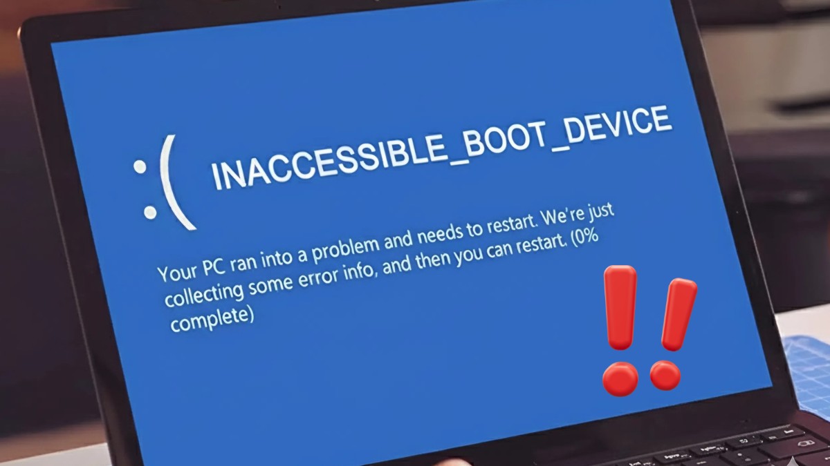 Inaccessible Boot Device là gì? Nguyên nhân và cách sửa lỗi